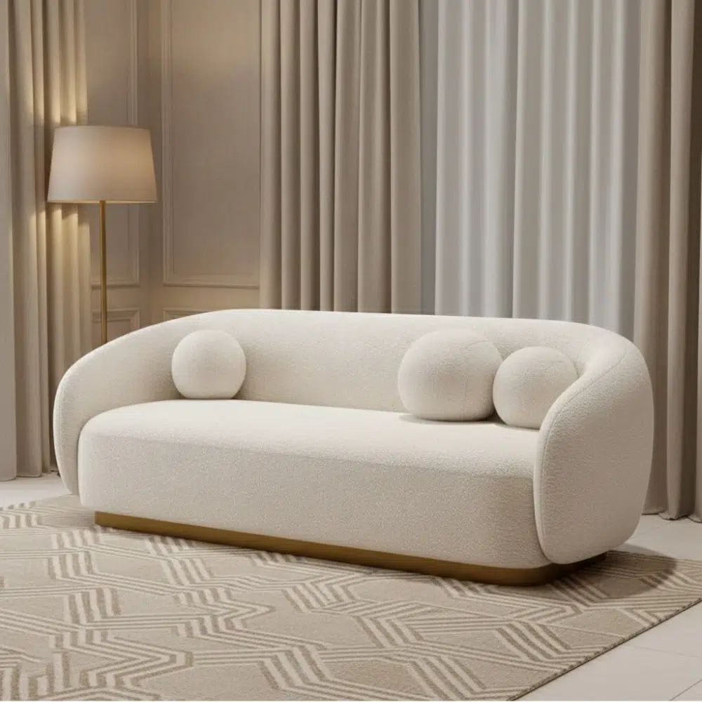 Buy Now Luxury Bouclé Sofa Dubai | Modern Designer Sofa UAE