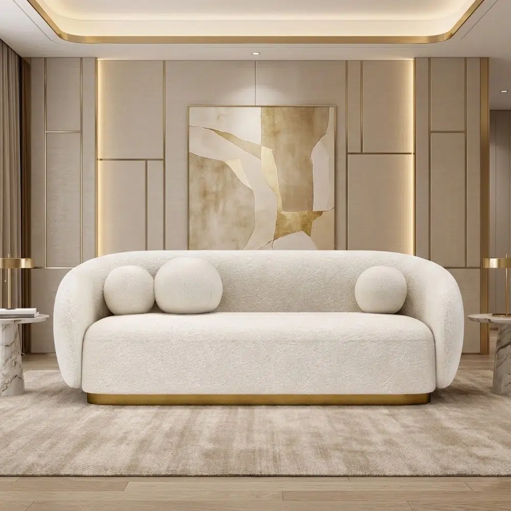 Buy Now Luxury Bouclé Sofa Dubai | Modern Designer Sofa UAE