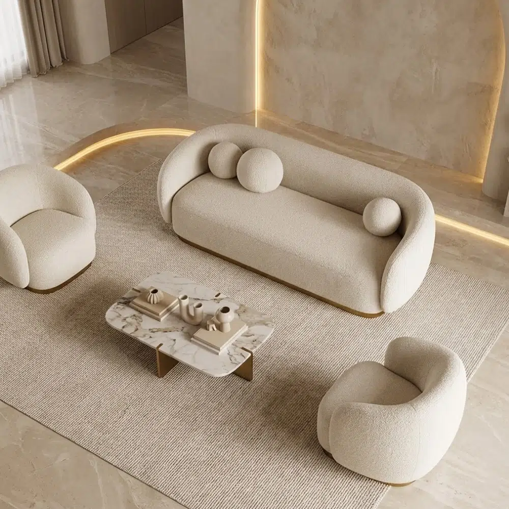 Buy Now Luxury Bouclé Sofa Dubai | Modern Designer Sofa UAE